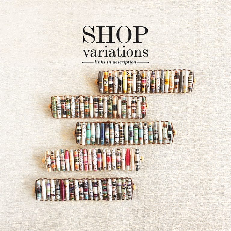 Travel Magazine Bracelet • Environmentally Conscious Jewelry